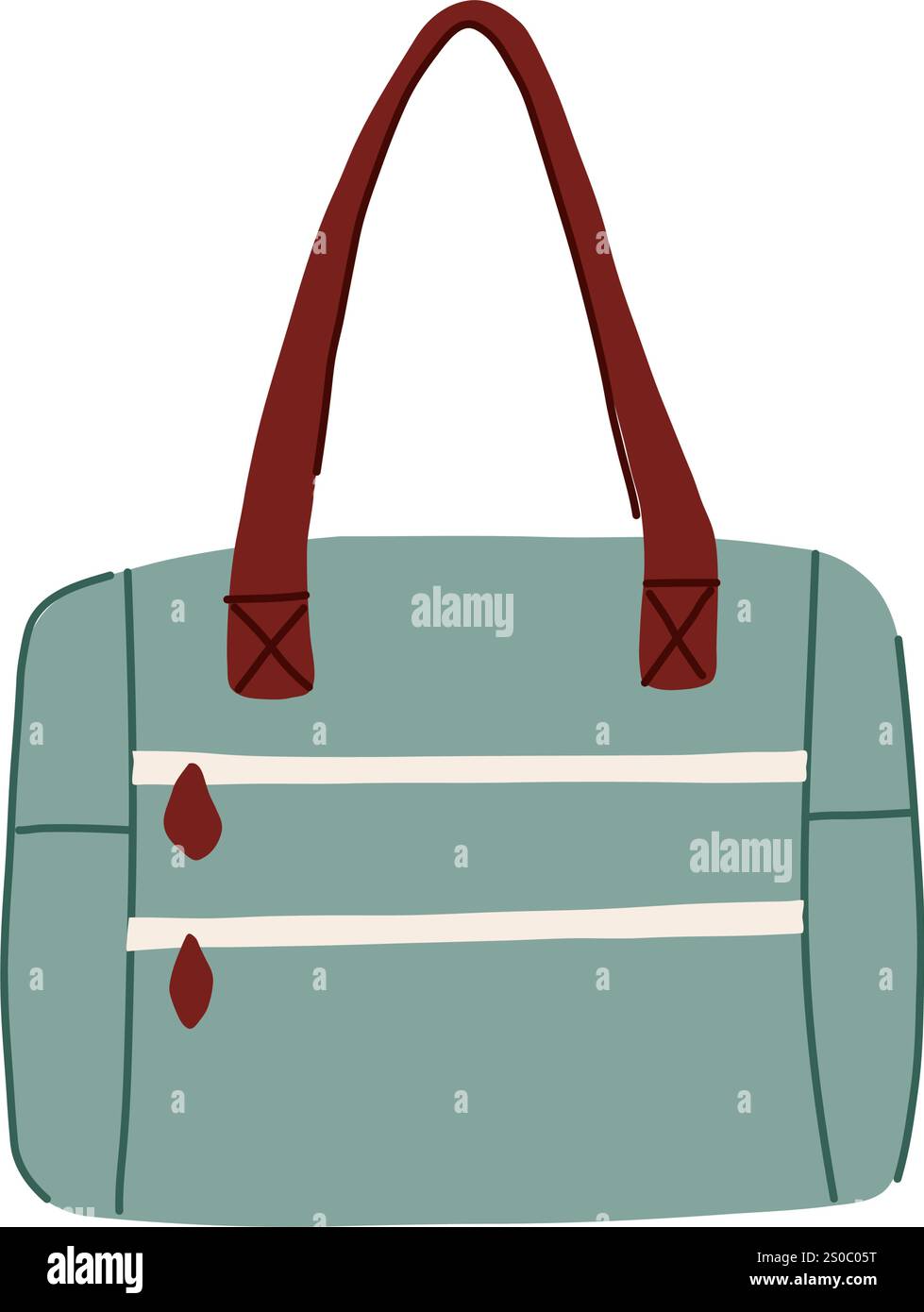 tote diaper bag cartoon vector illustration Stock Vector Image & Art ...