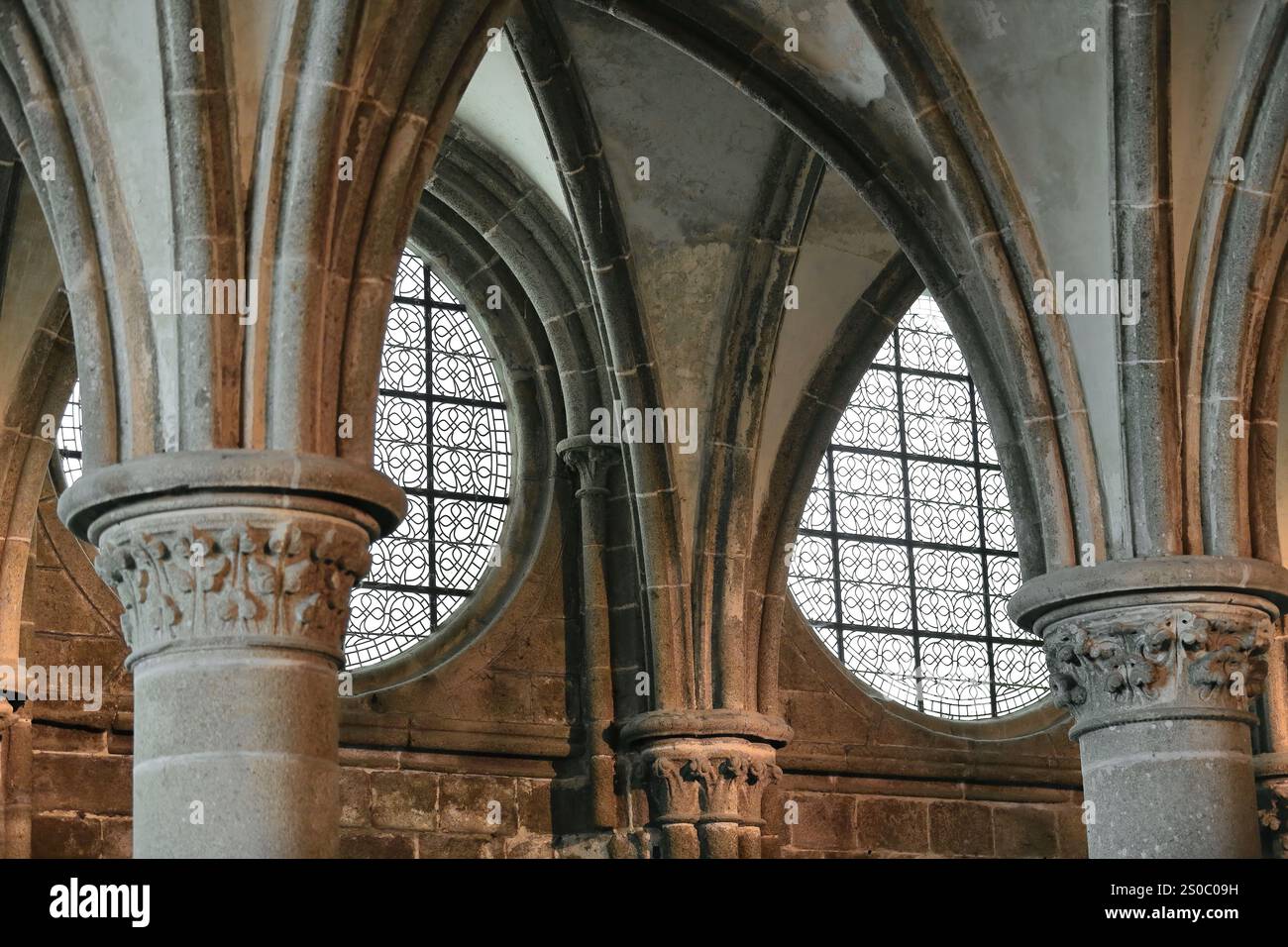 133 Gothic Knights Hall rib vault and stained-glass windows, possible ...