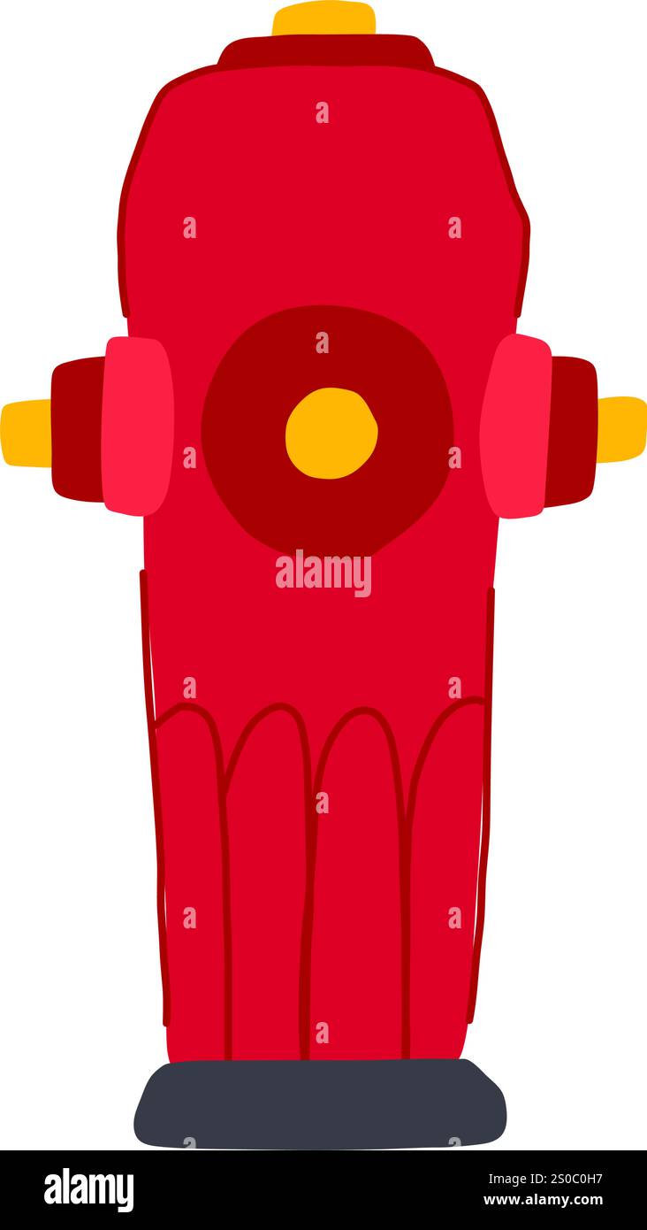 safety fire hydrant cartoon vector illustration Stock Vector Image & Art - Alamy