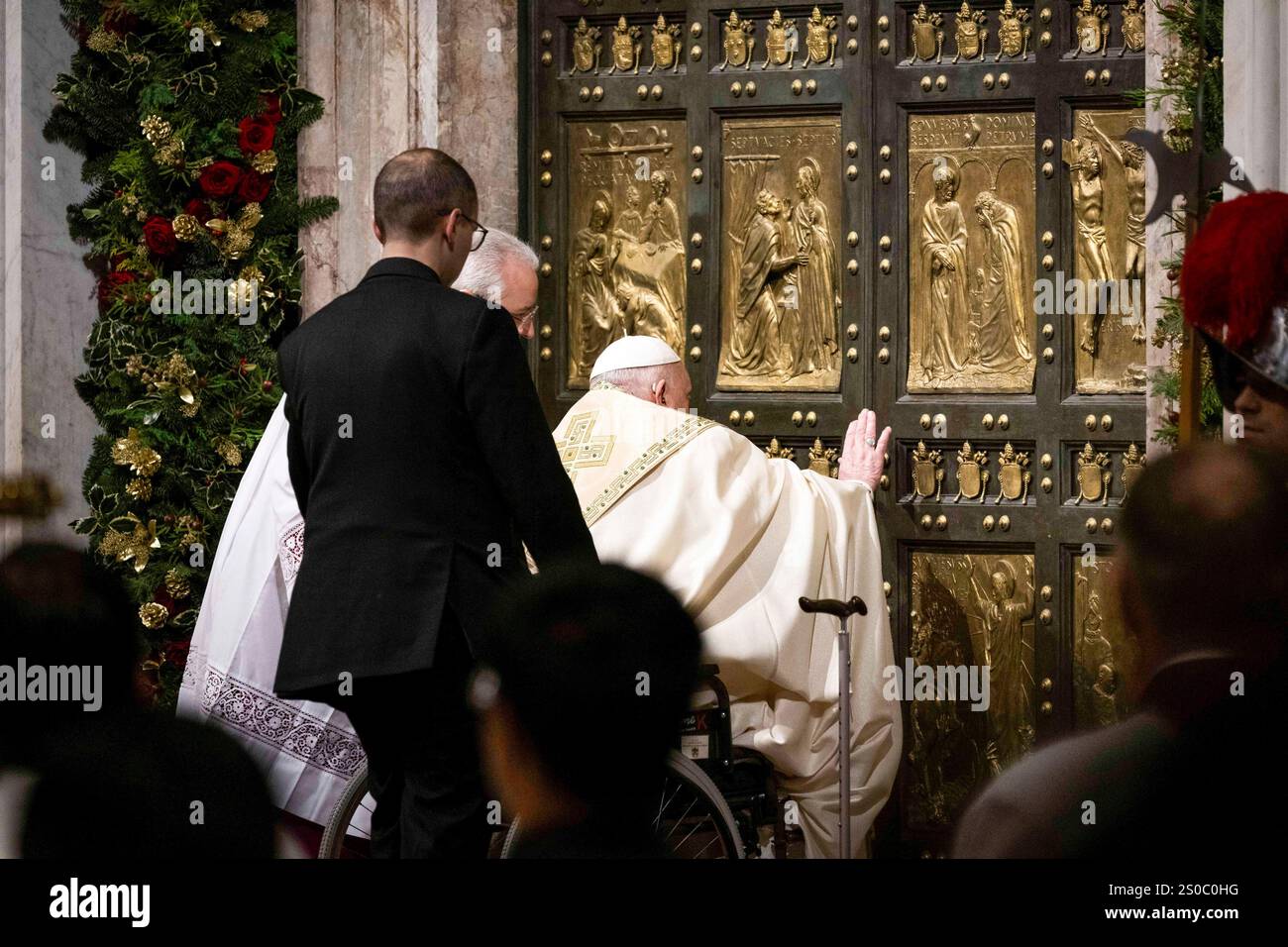 Italy, Vatican City, December 24, 2024 : St. Peter's Basilica, Pope ...