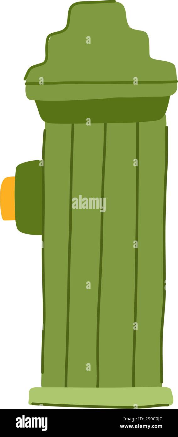 metal fire hydrant cartoon vector illustration Stock Vector Image & Art ...