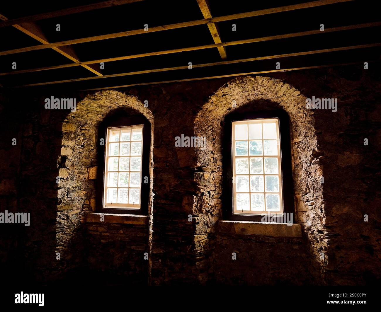 Medieval Scotland Castle windows Stock Photo - Alamy
