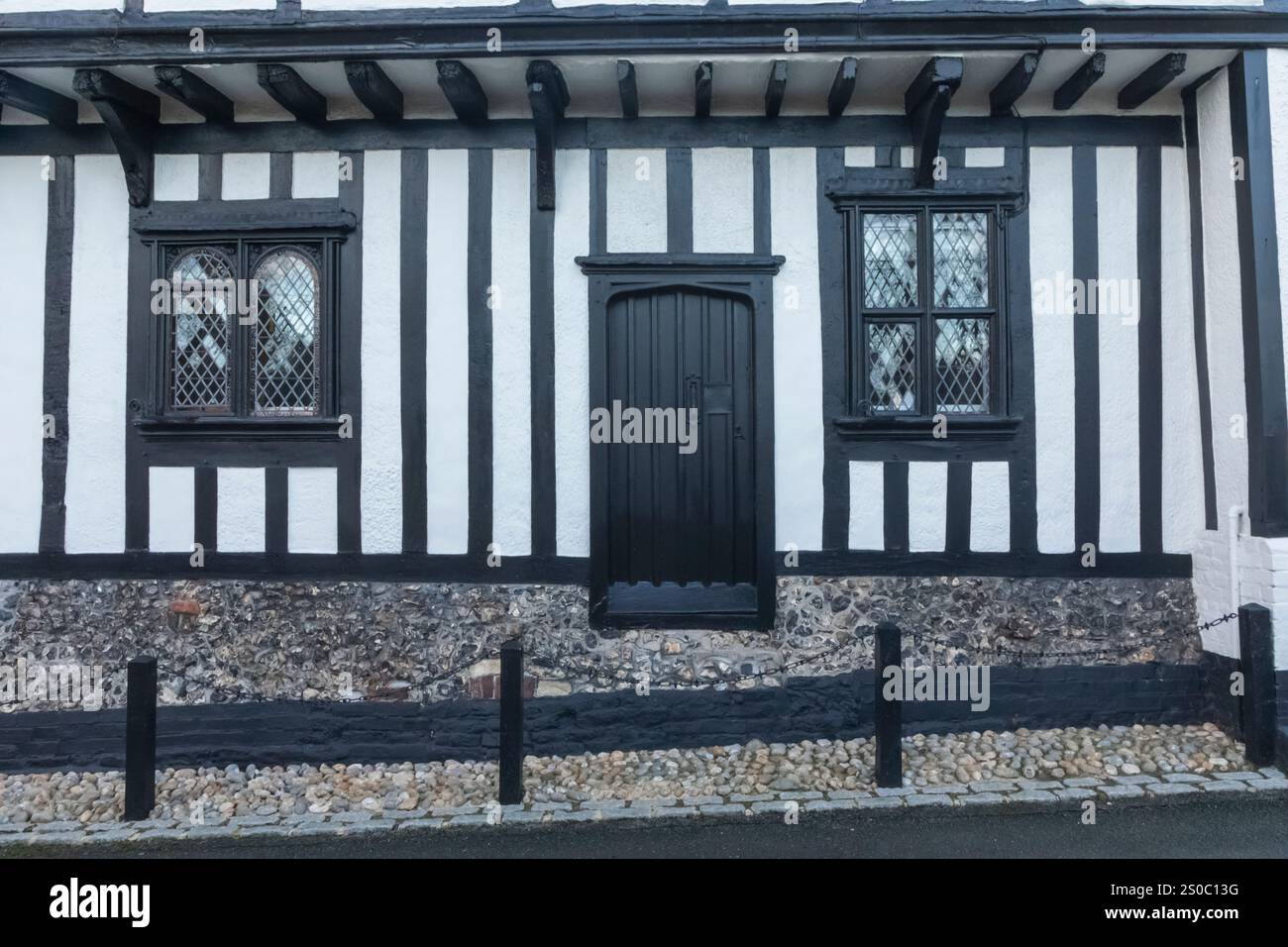 England, Kent, Wingham, The Historic Half Timbered Old Canonry Building ...