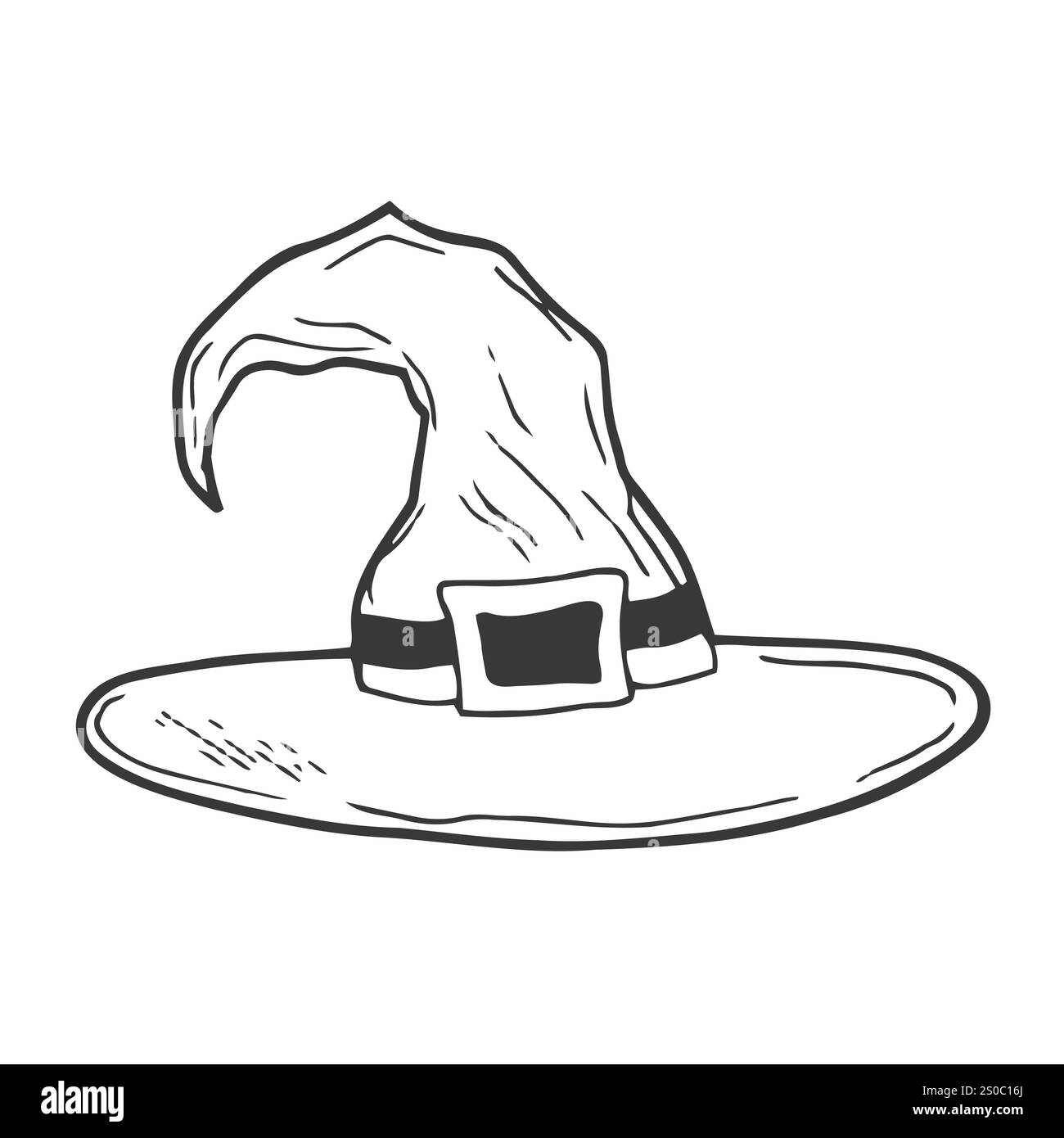 Wizard Hat in Hand Drawing Doodle Style Stock Vector Image & Art - Alamy