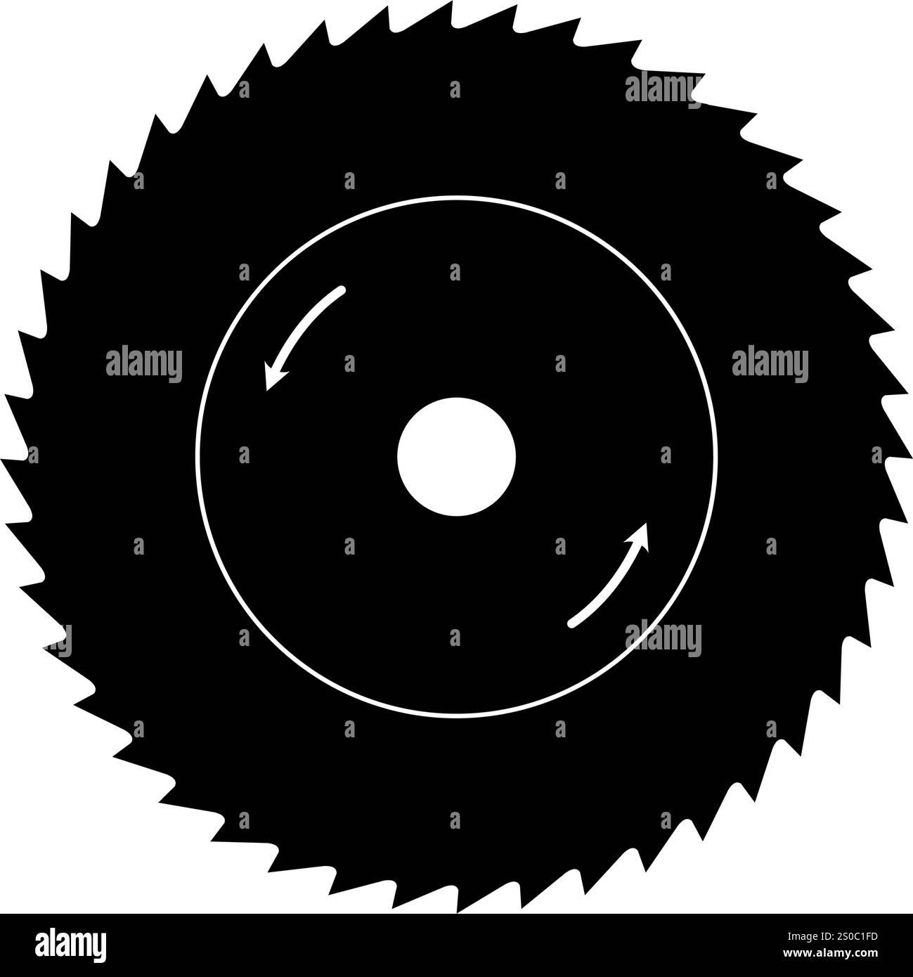 Circular saw blade - vector illustration Stock Vector Image & Art - Alamy