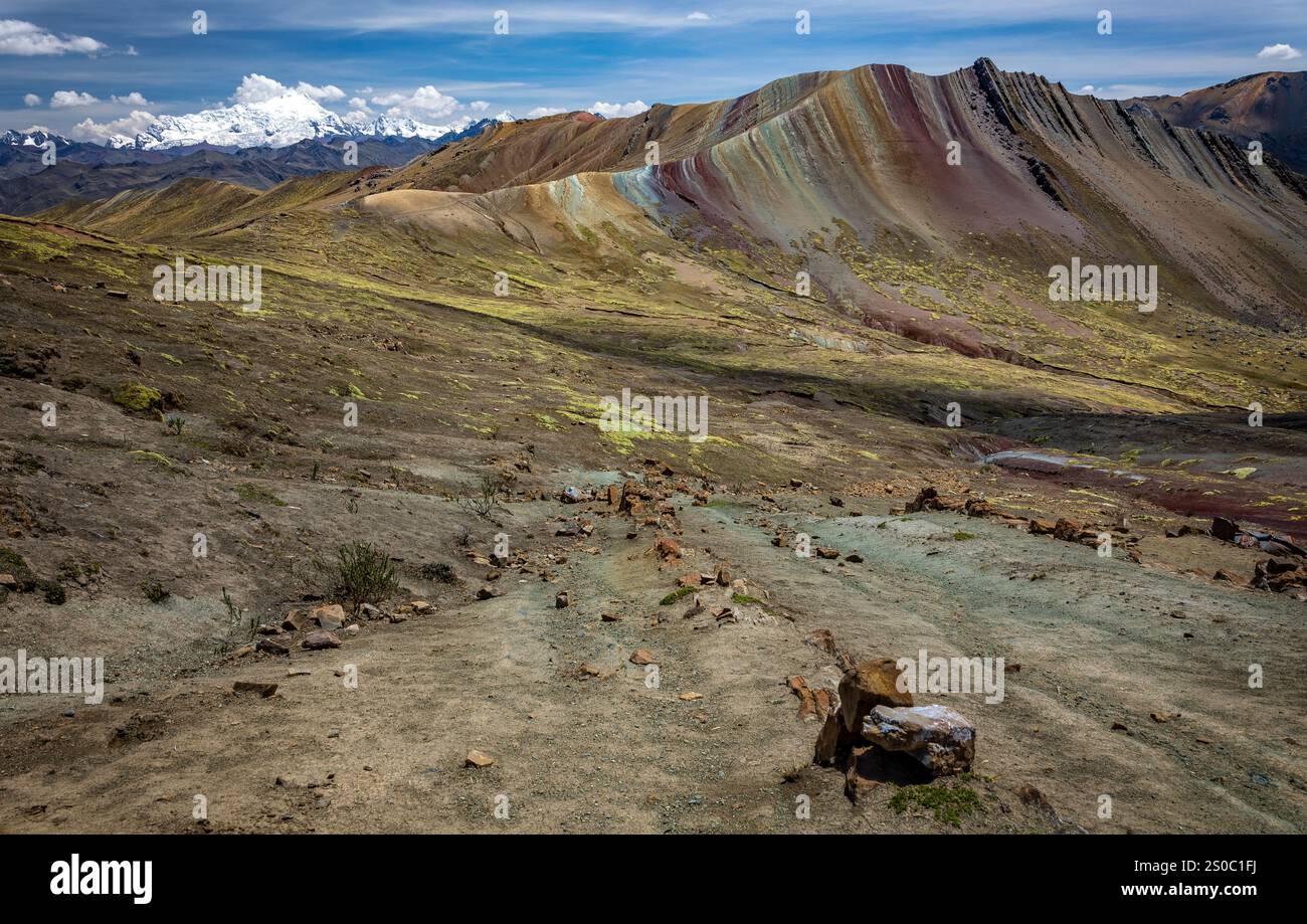 The Palcoyo Mountains in Peru otherwise called the Rainbow Mountains ...
