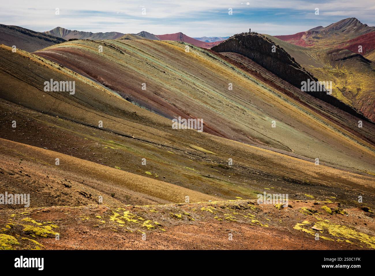 The Palcoyo Mountains in Peru otherwise called the Rainbow Mountains ...