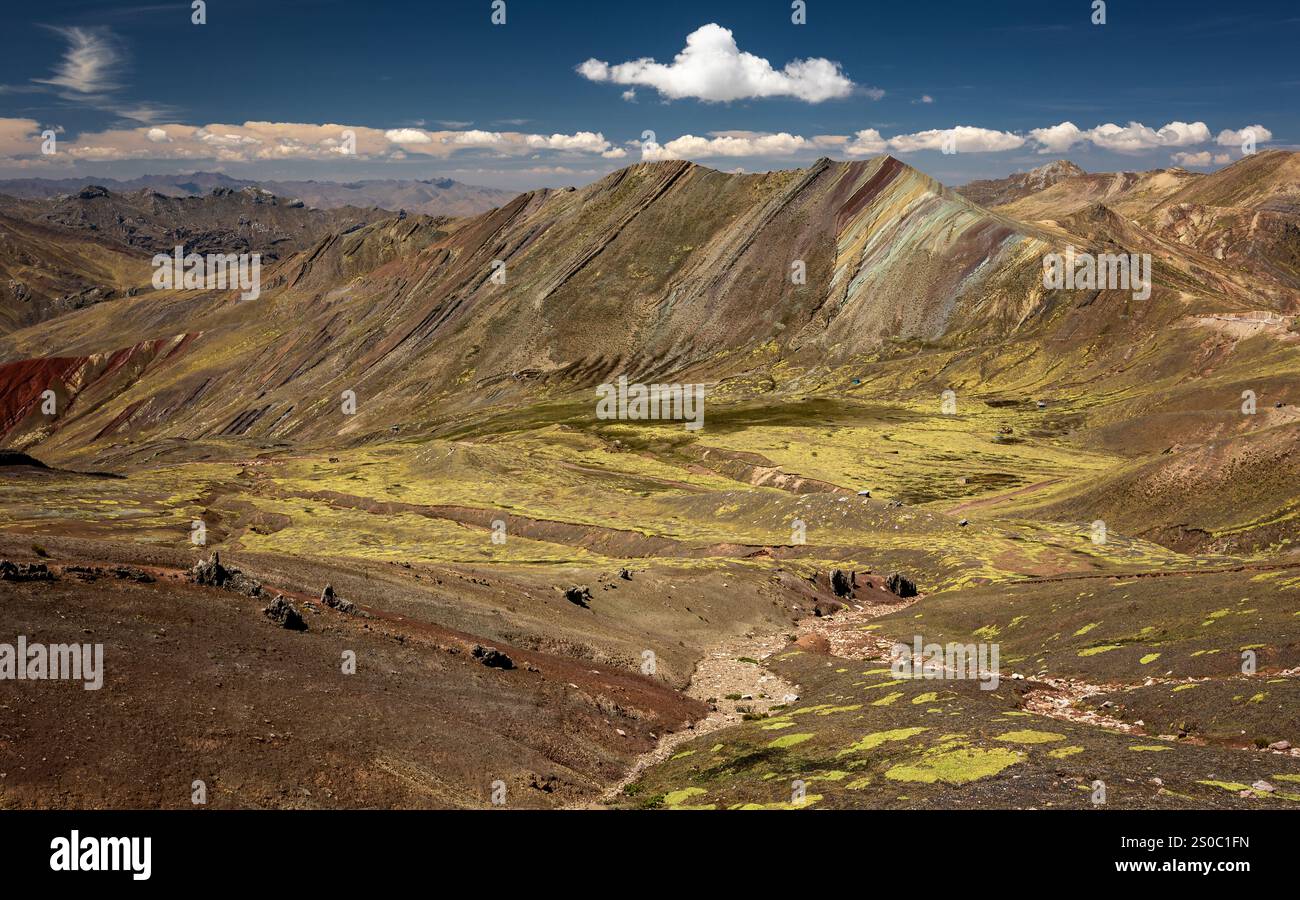 The Palcoyo Mountains in Peru otherwise called the Rainbow Mountains ...