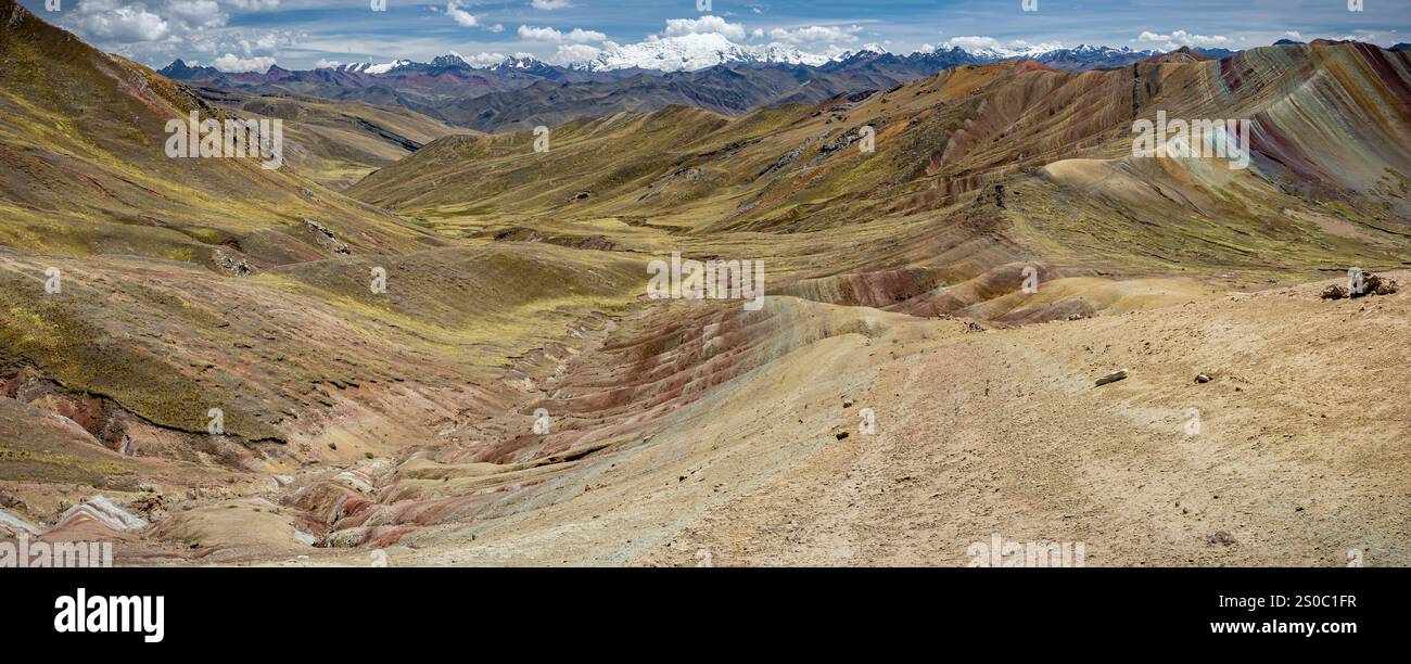 The Palcoyo Mountains in Peru otherwise called the Rainbow Mountains ...