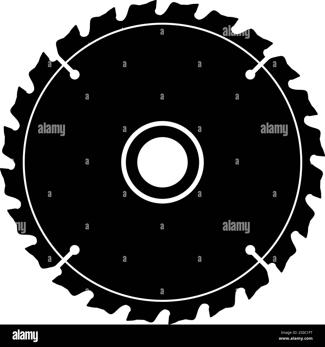 Circular saw blade - vector illustration Stock Vector Image & Art - Alamy
