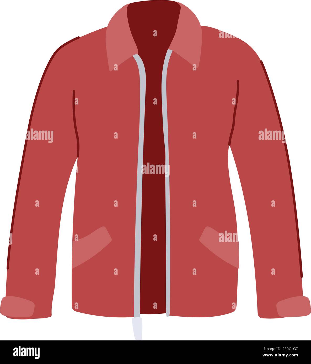 moto leather jacket male cartoon vector illustration Stock Vector Image ...