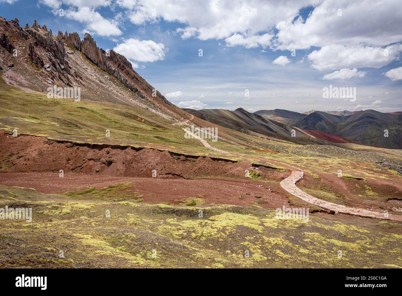 The Palcoyo Mountains in Peru otherwise called the Rainbow Mountains ...