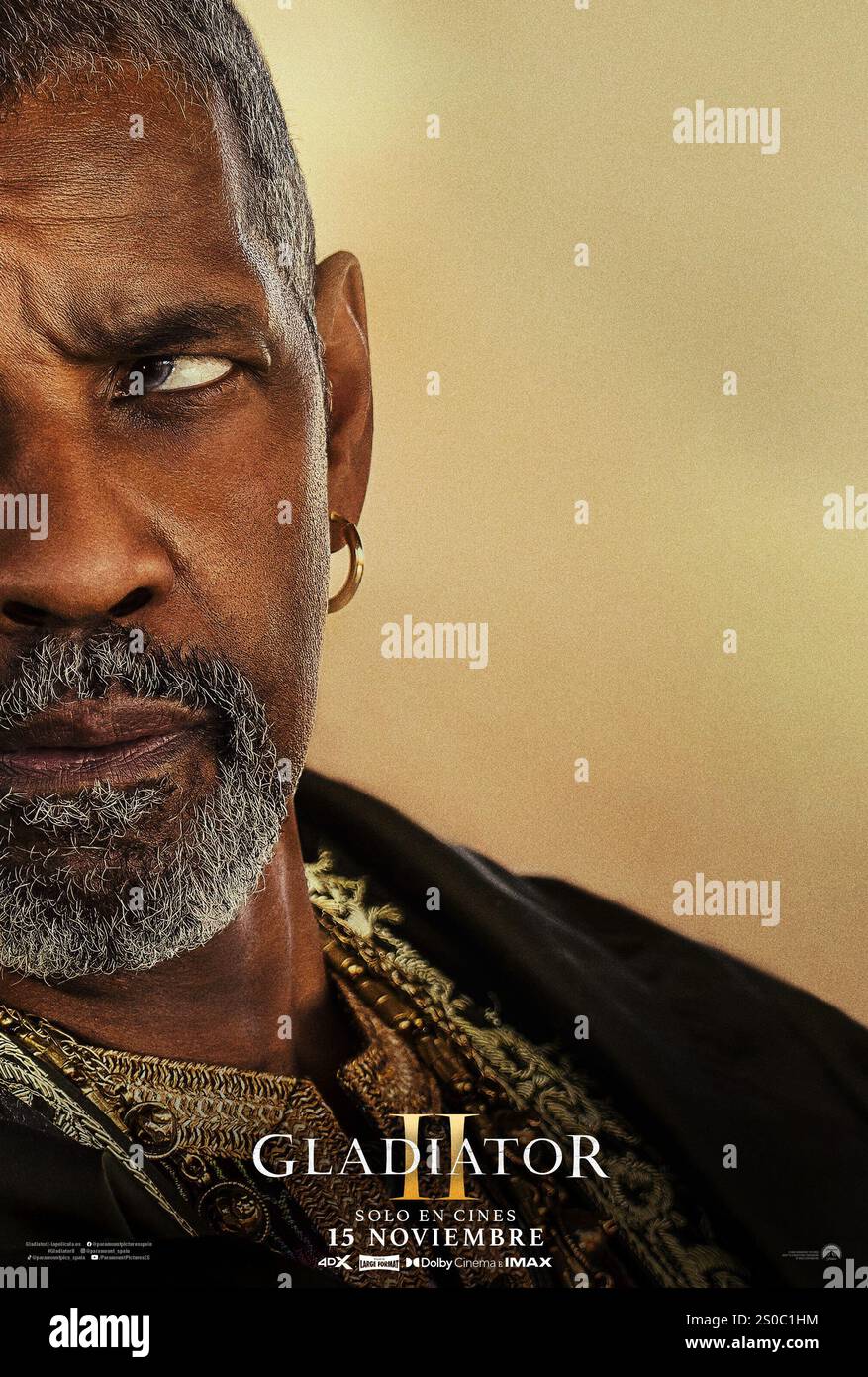 DENZEL WASHINGTON in GLADIATOR II (2024), directed by RIDLEY SCOTT ...