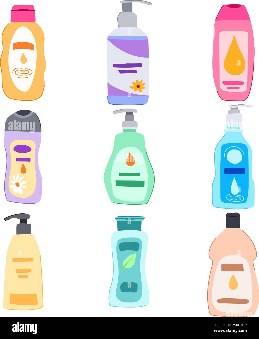 lotion baby set cartoon vector illustration Stock Vector Image & Art ...