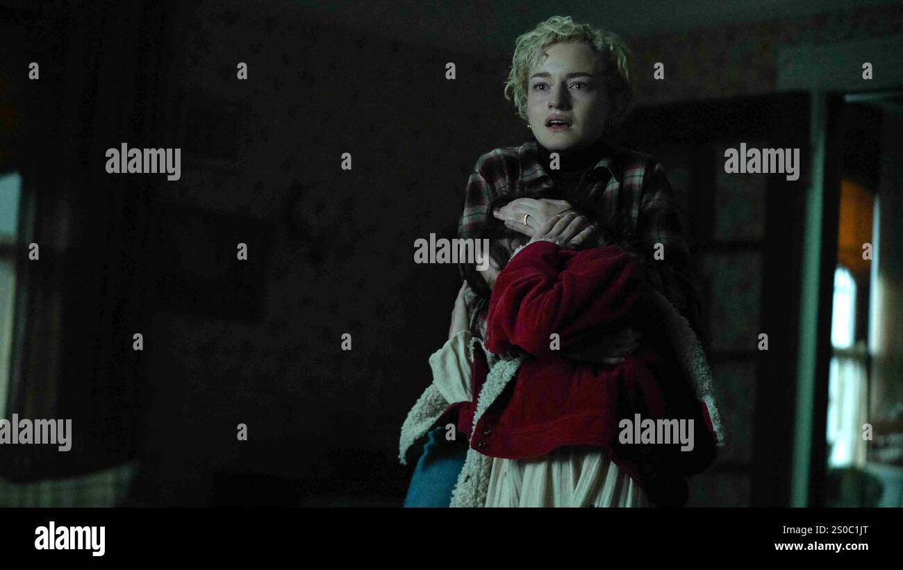 JULIA GARNER and MATILDA FIRTH in WOLF MAN (2025), directed by LEIGH ...