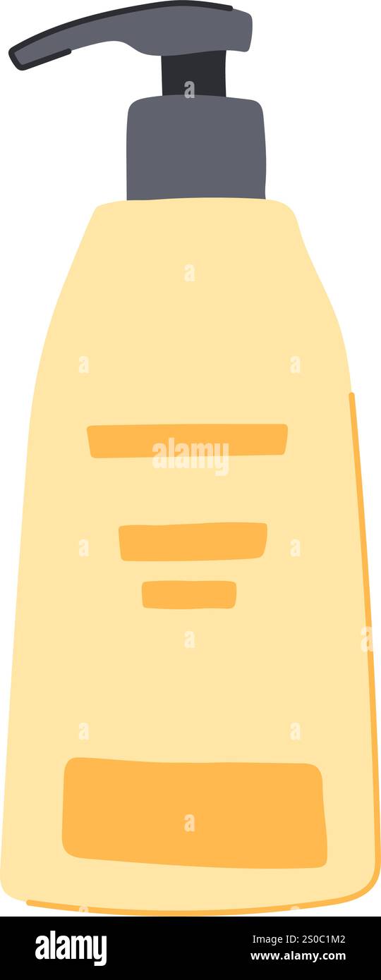 fragrance lotion baby cartoon vector illustration Stock Vector Image ...