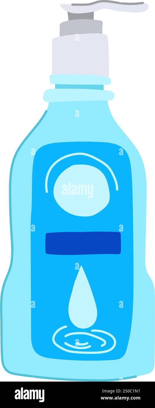 soothing lotion baby cartoon vector illustration Stock Vector Image ...