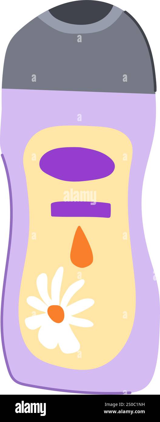 sensitive lotion baby cartoon vector illustration Stock Vector Image ...