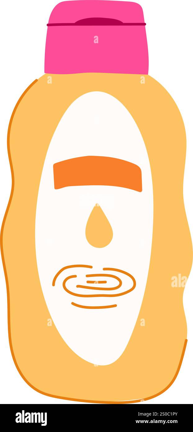 soft lotion baby cartoon vector illustration Stock Vector Image & Art ...