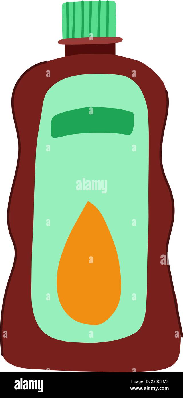 soothe oil baby cartoon vector illustration Stock Vector Image & Art ...