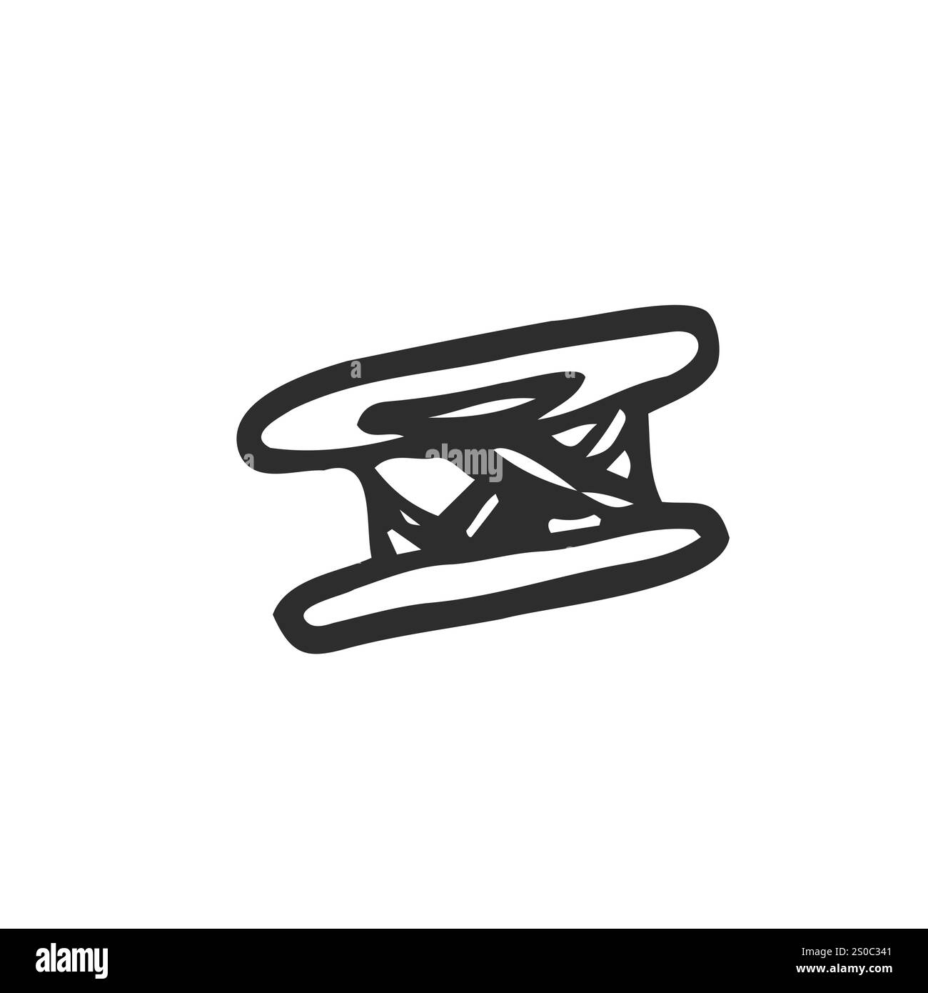 The concept of sewing. A spool of thread. Vector illustration of a ...