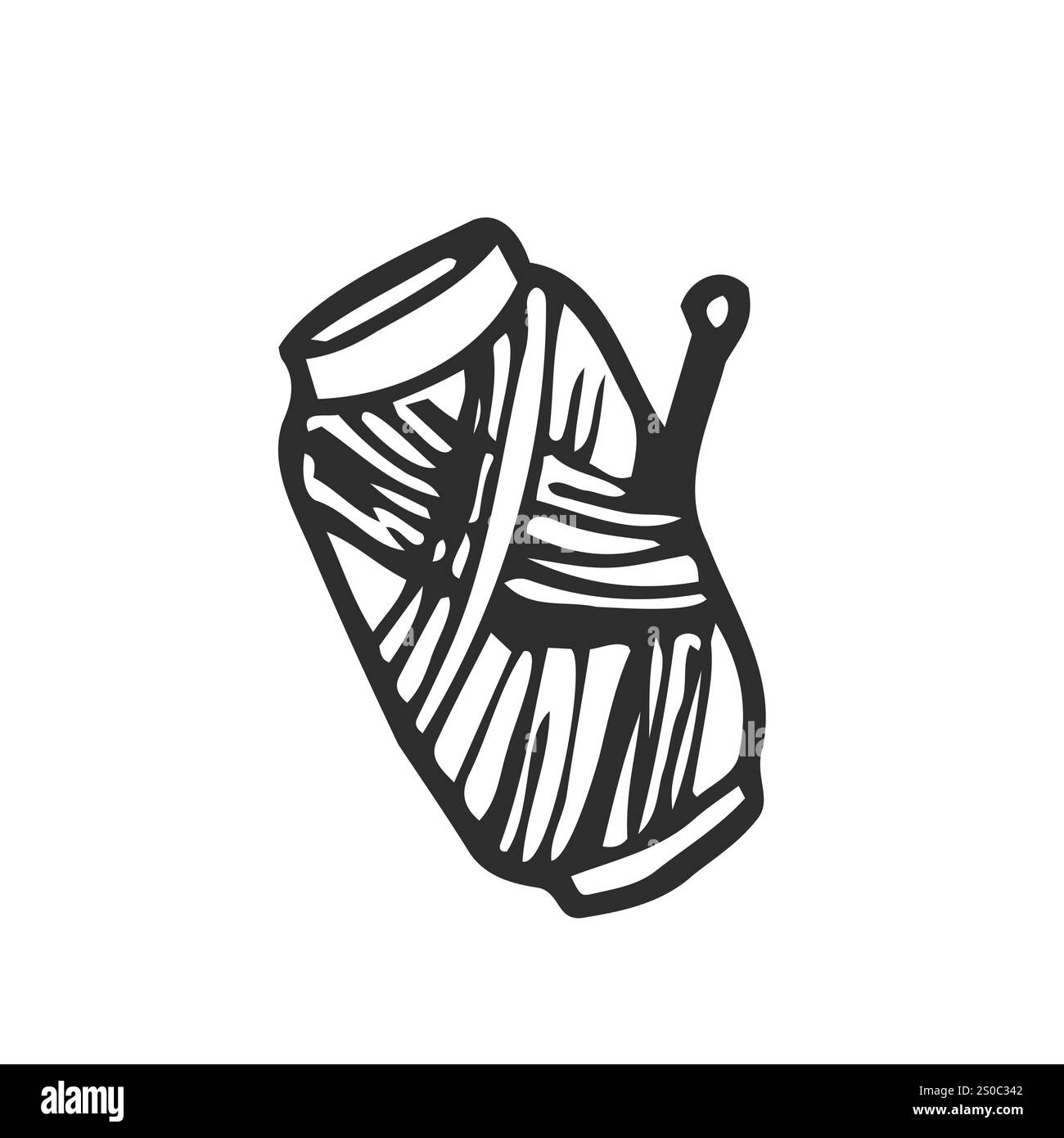 The concept of sewing. A spool of thread. Vector illustration of a ...