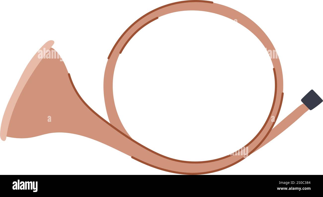 music post horn cartoon vector illustration Stock Vector Image & Art ...