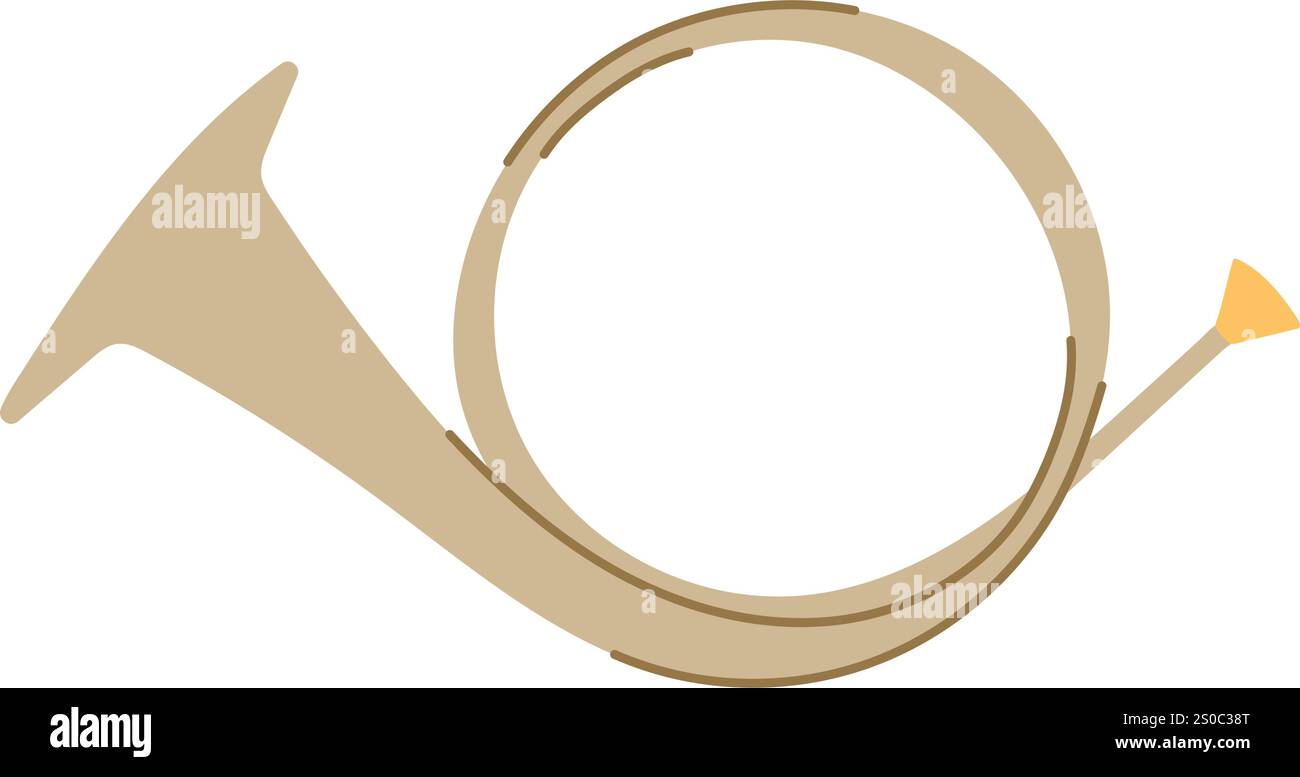 sound post horn cartoon vector illustration Stock Vector Image & Art ...