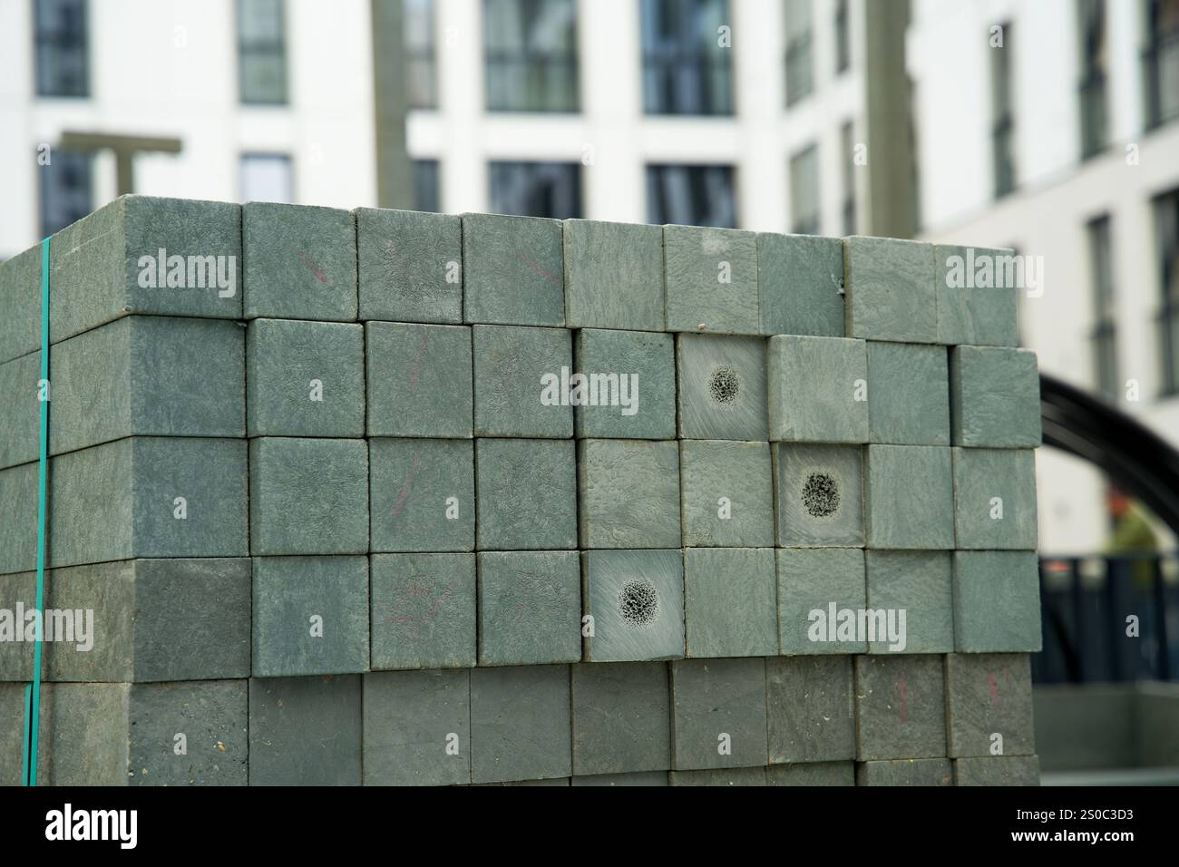 Building material made from recycled plastic waste. Circular and ...