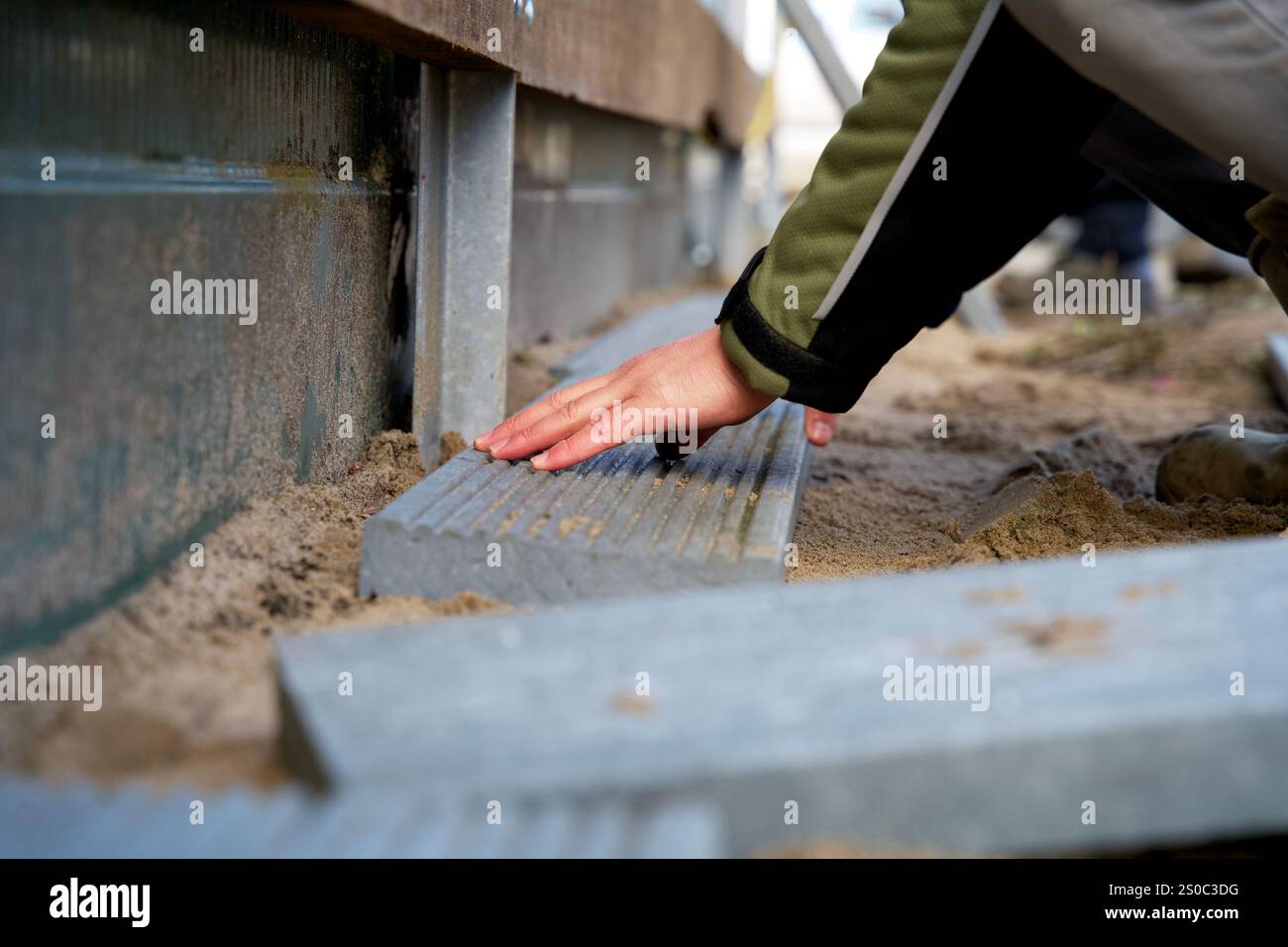 Building material made from recycled plastic waste. Circular and ...