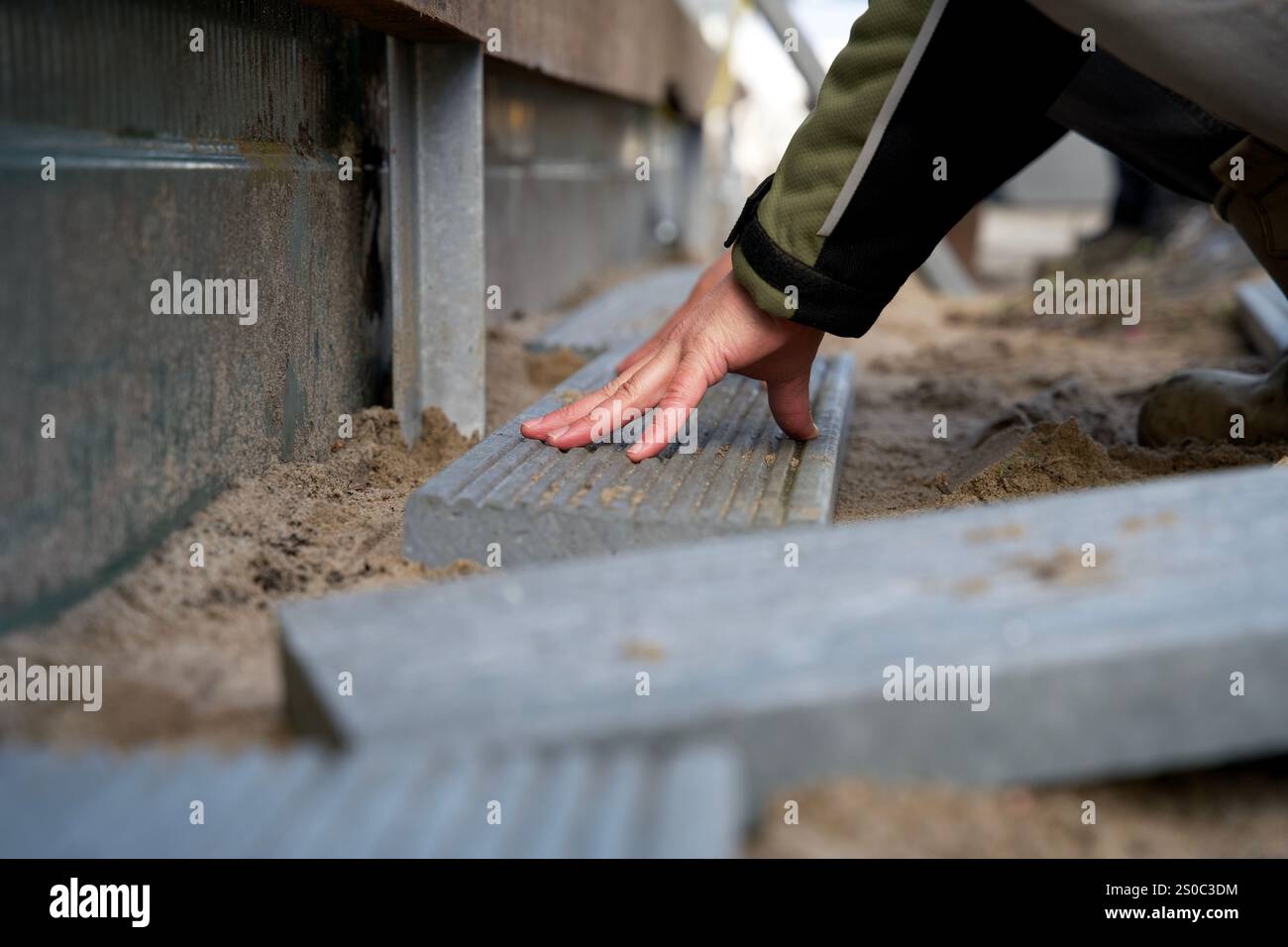 Building material made from recycled plastic waste. Circular and ...