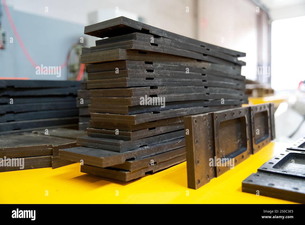 Building material made from recycled plastic waste. Circular and ...