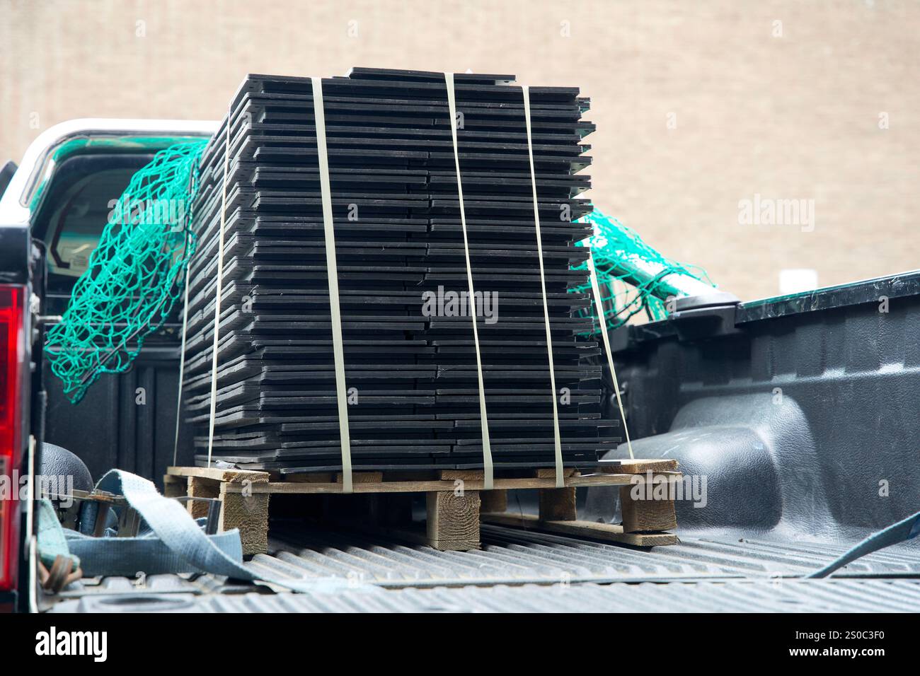 Building material made from recycled plastic waste. Circular and ...