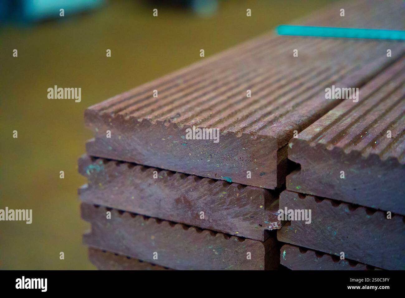 Building material made from recycled plastic waste. Circular and ...