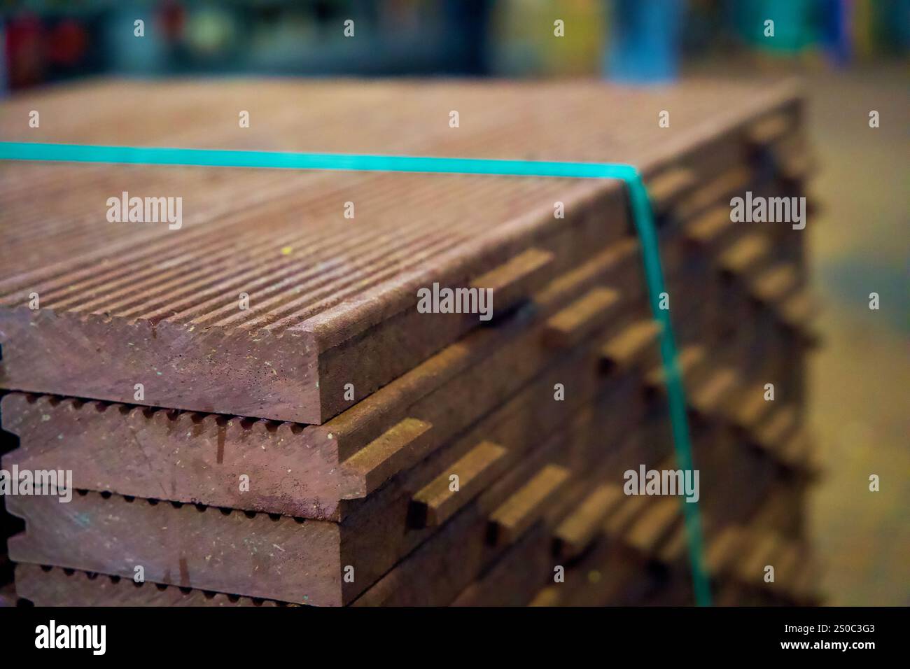 Building material made from recycled plastic waste. Circular and ...