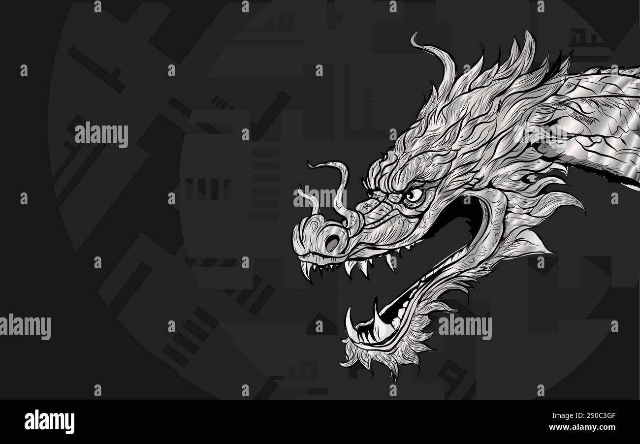 China new year dragon Stock Vector Images - Alamy