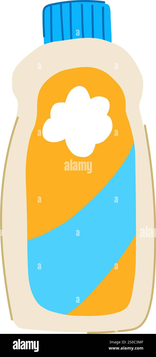 bib powder baby cartoon vector illustration Stock Vector Image & Art ...