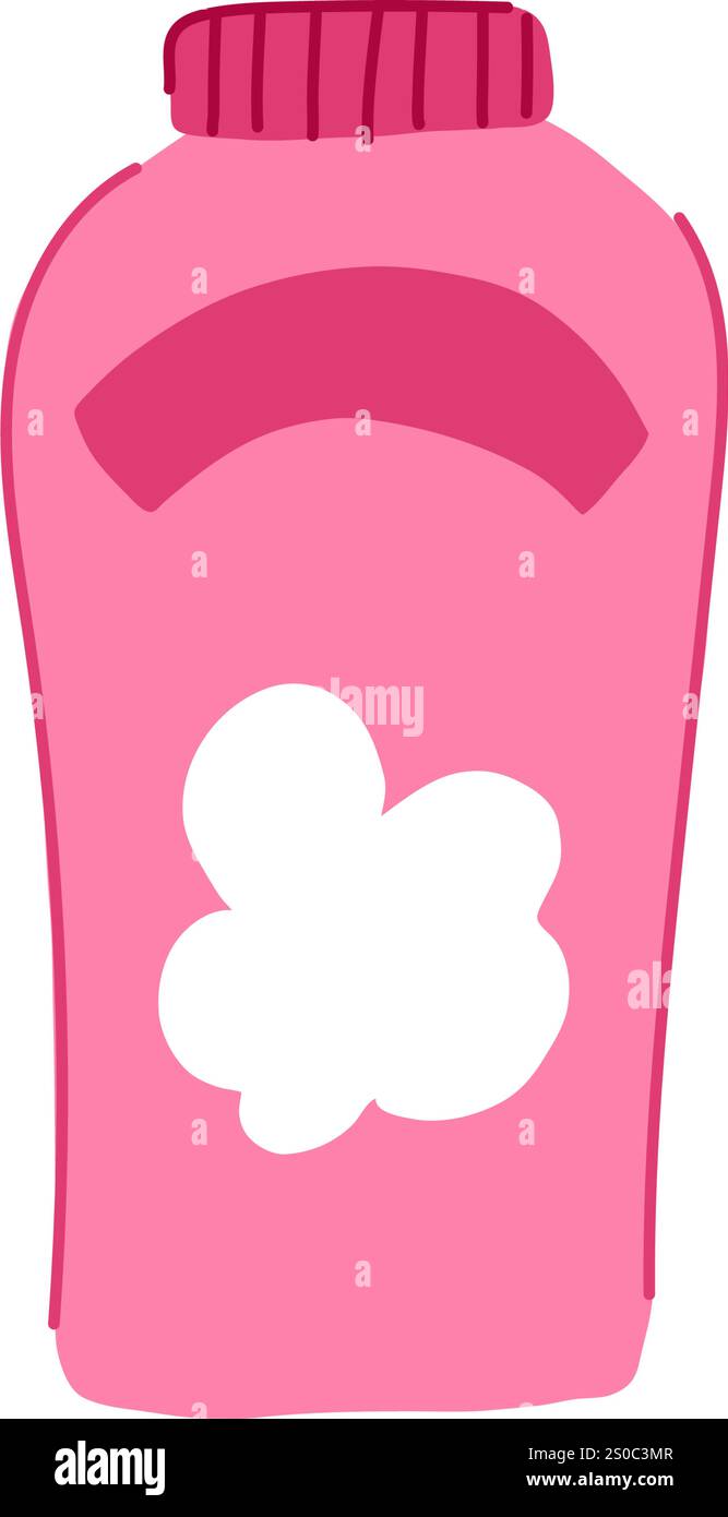 blanket powder baby cartoon vector illustration Stock Vector Image ...