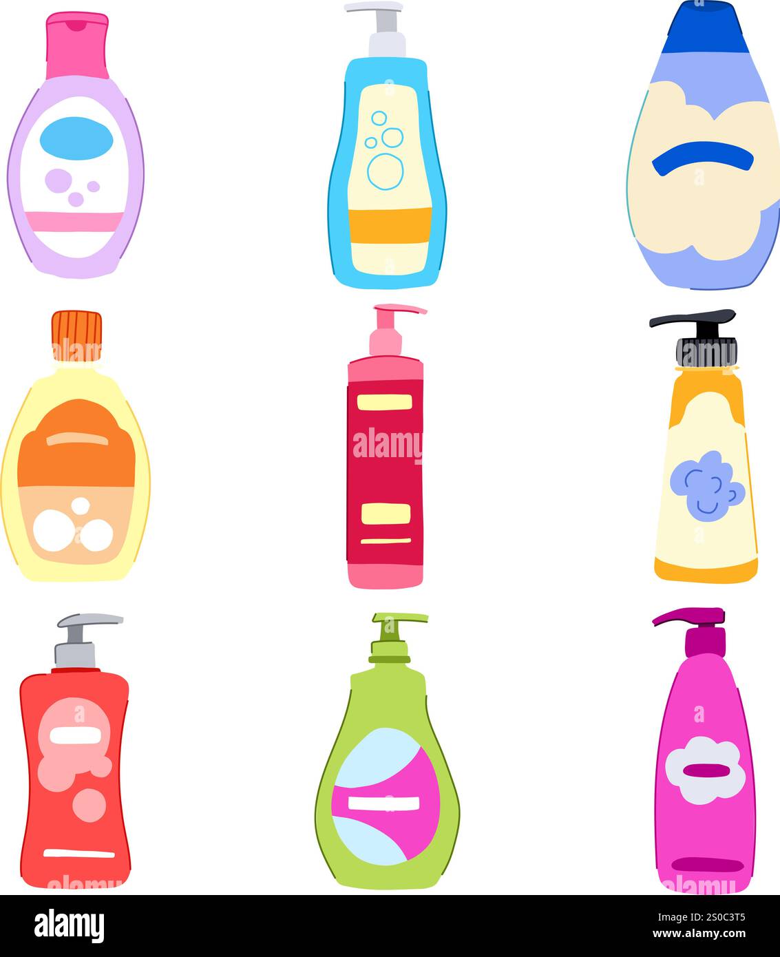 shampoo baby set cartoon vector illustration Stock Vector Image & Art ...