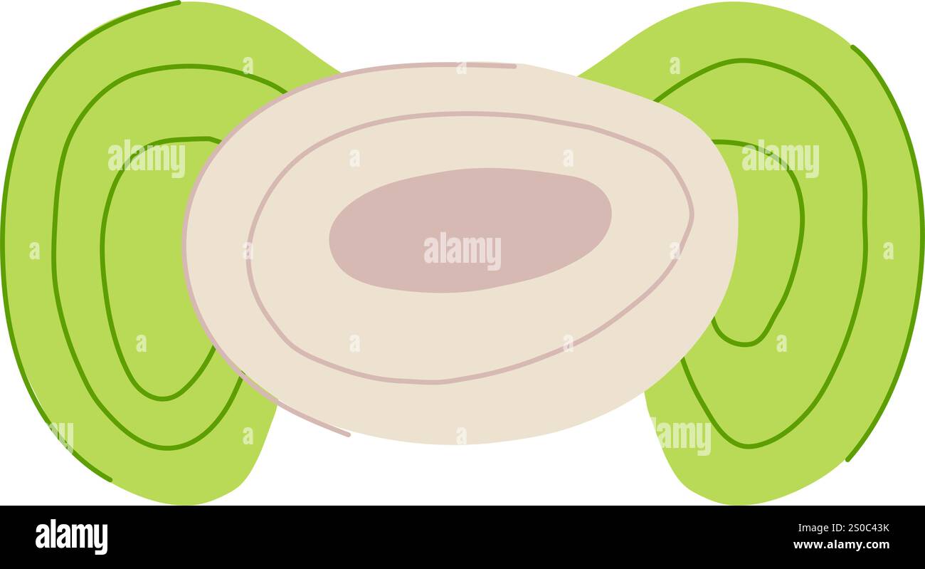 relief teething ring cartoon vector illustration Stock Vector Image ...