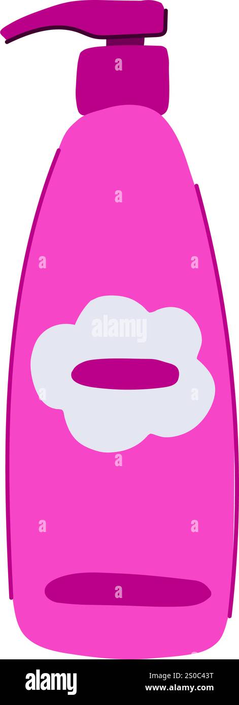 nourishing shampoo baby cartoon vector illustration Stock Vector Image ...