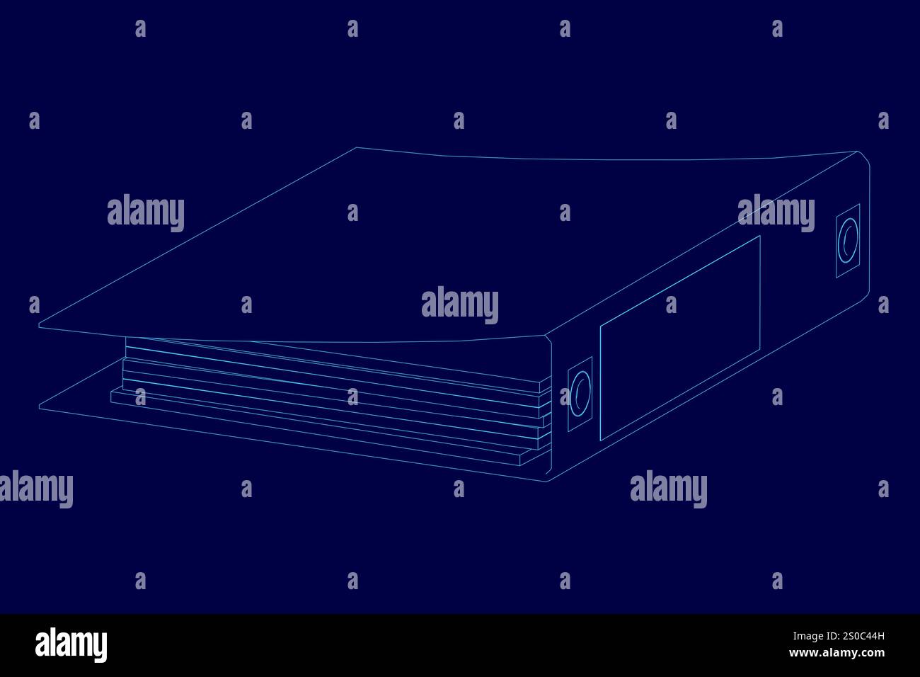 Blue folder with documents. Vector illustration Stock Vector Image ...