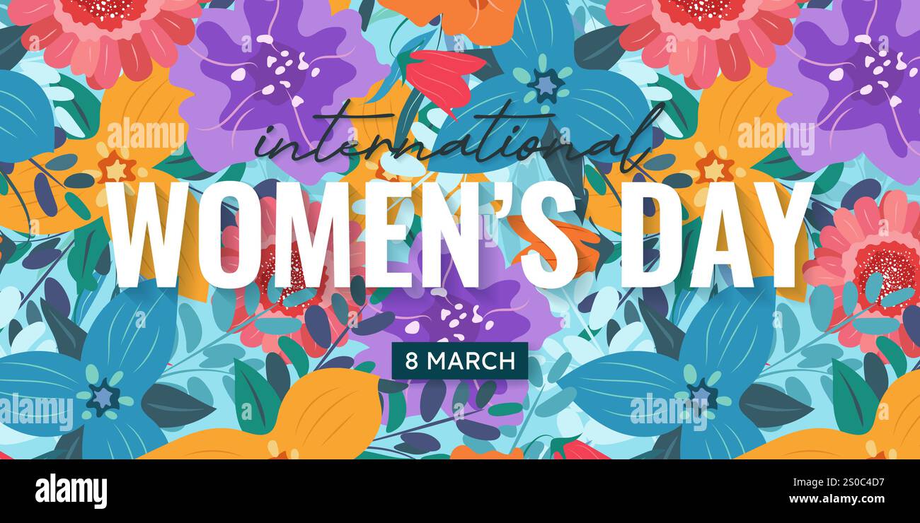 International Women's Day. Horizontal banner Stock Vector Image & Art ...