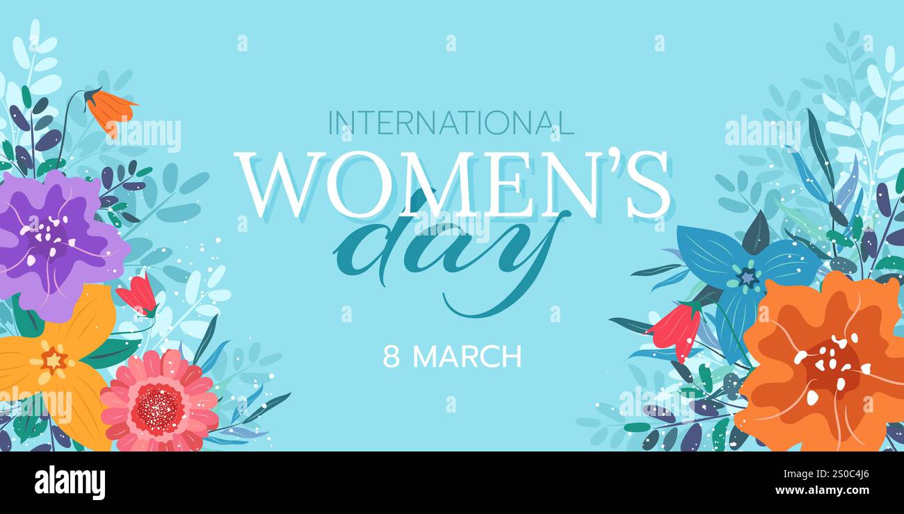 International Women's Day. Horizontal banner Stock Vector Image & Art ...