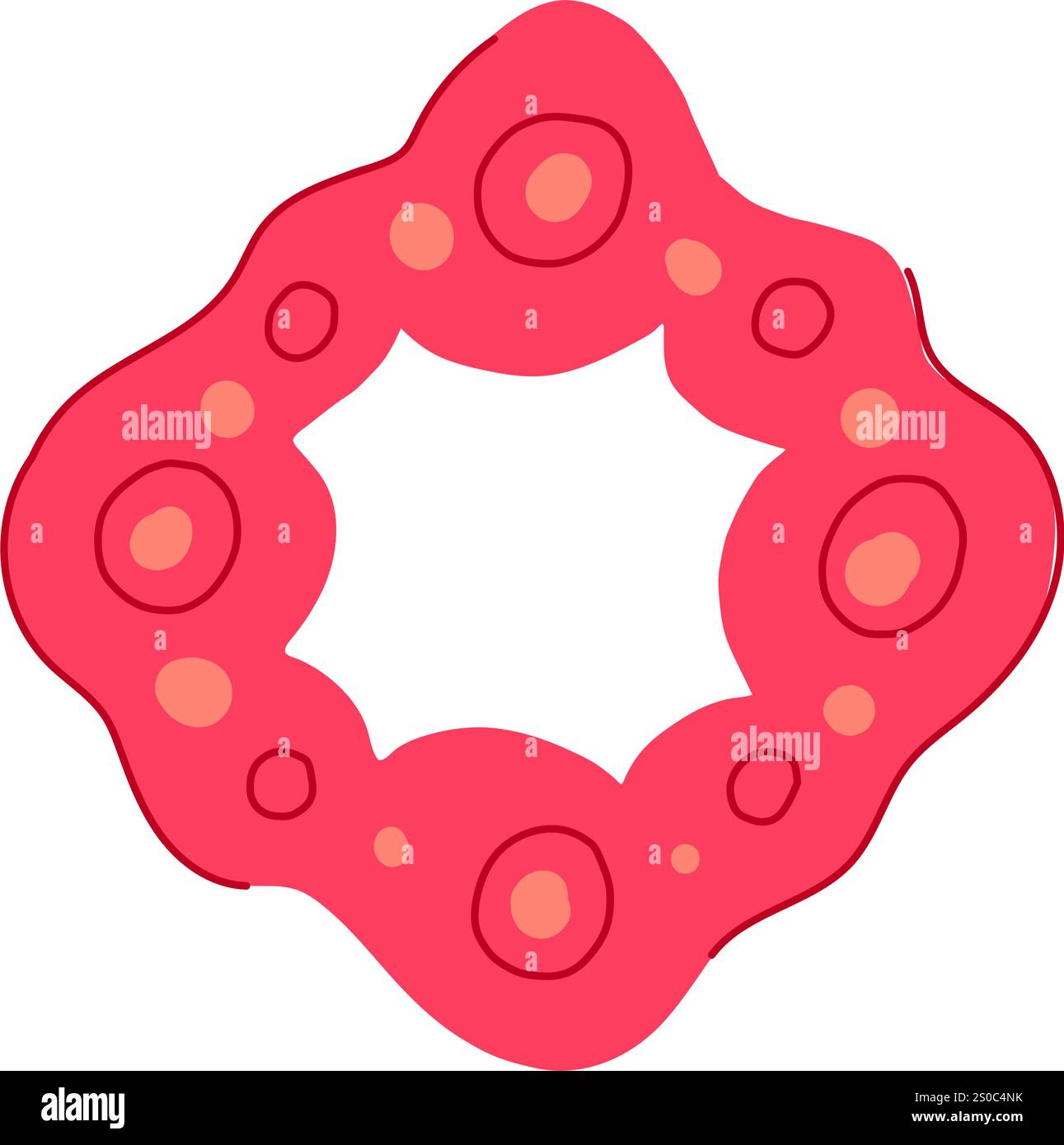 chew teething ring cartoon vector illustration Stock Vector Image & Art ...