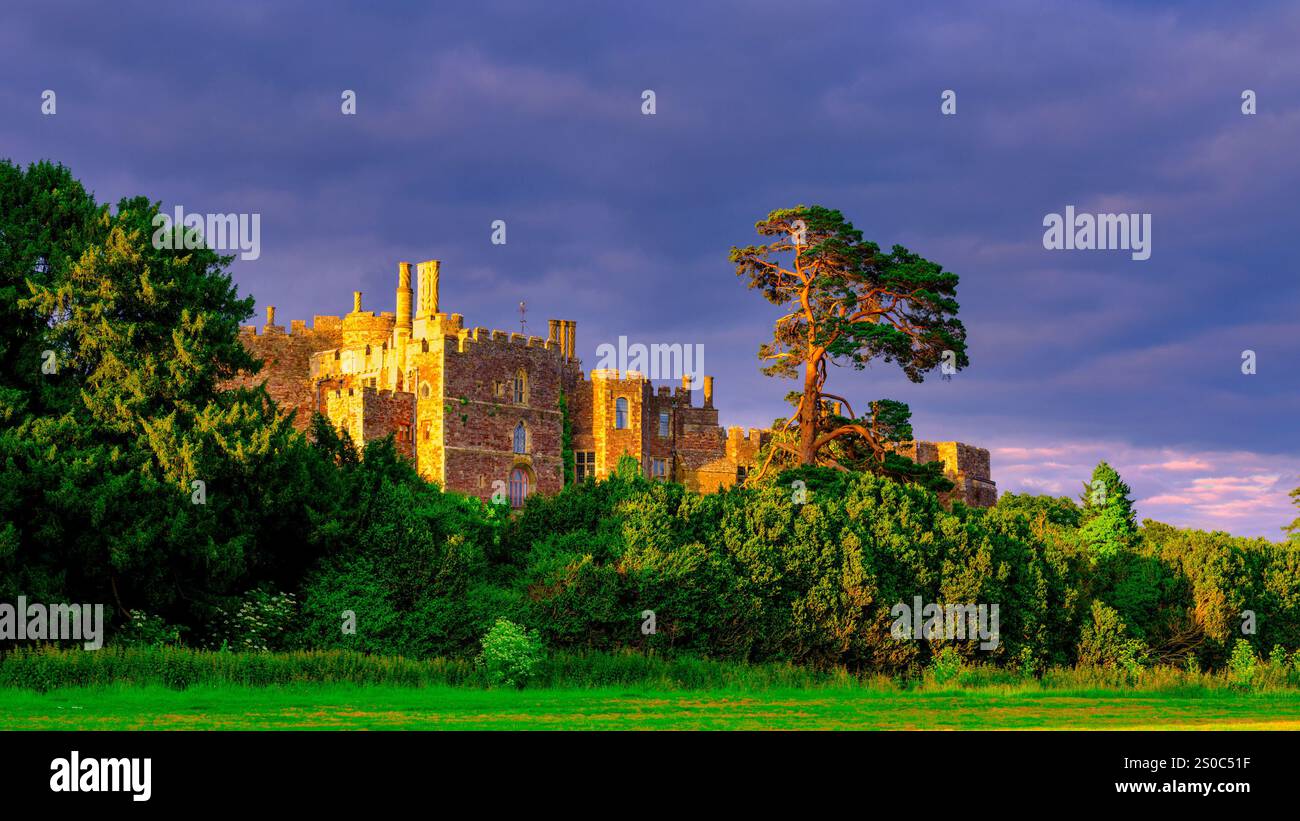 Berkeley, UK - June 12, 2024: Sunset light on Berkeley Castle Stock ...