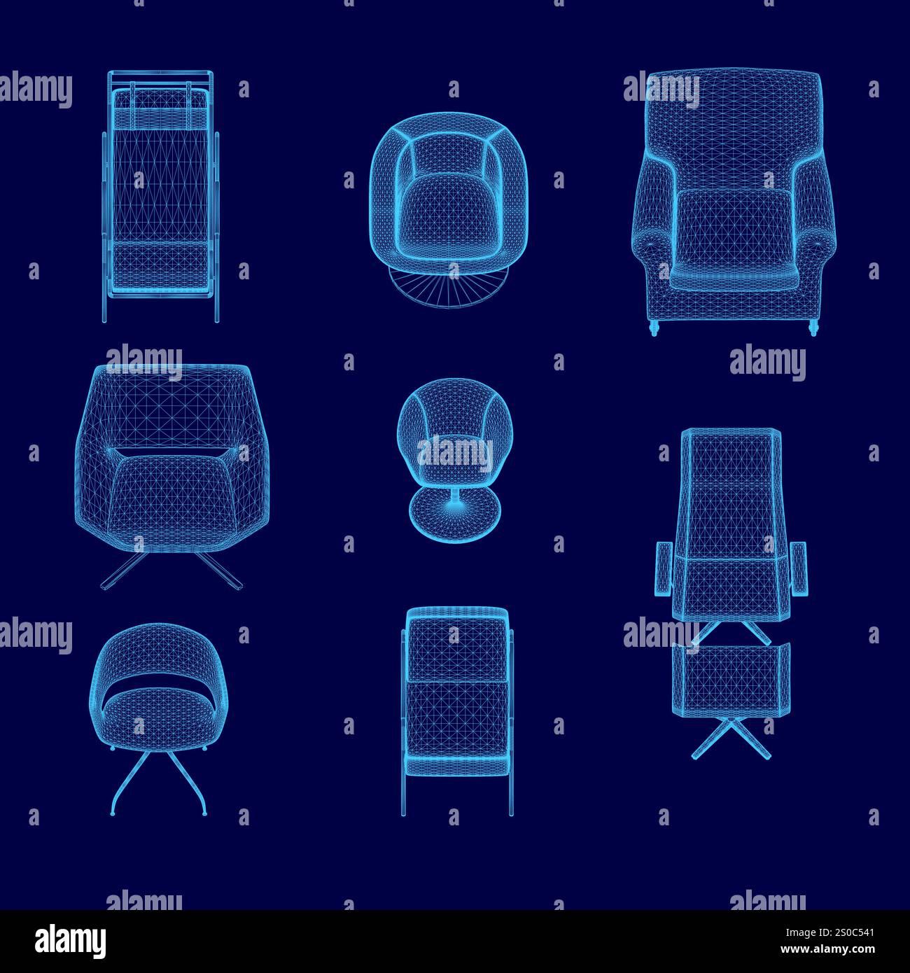 Sofa and chairs in bedroom Stock Vector Images - Alamy