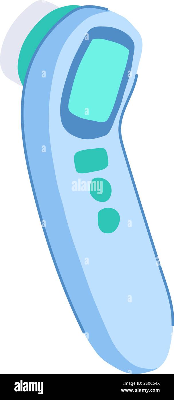 health thermometer baby cartoon vector illustration Stock Vector Image ...