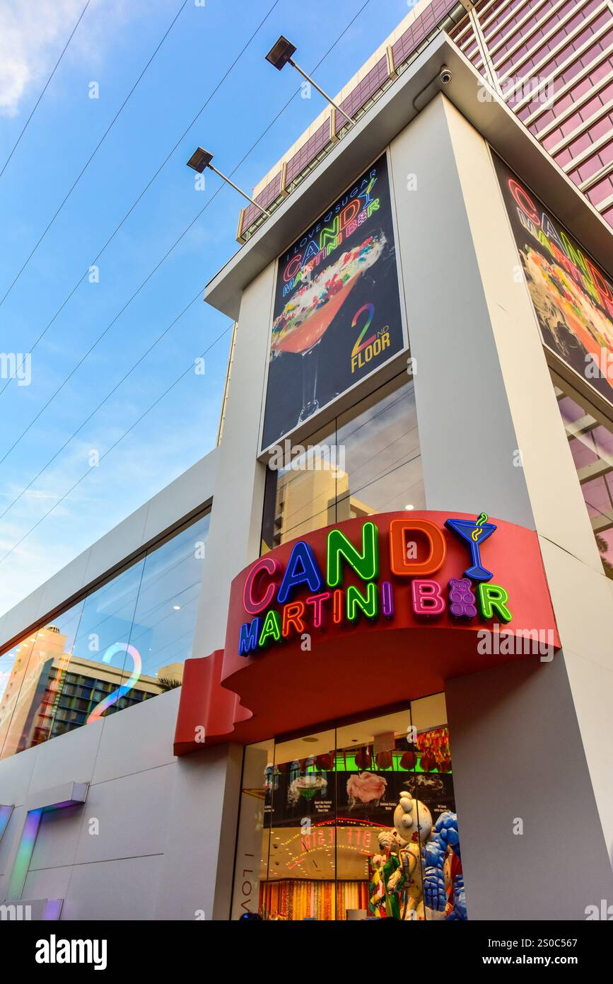 Candy Martini Bar on the Las Vegas Strip Stock Photo - Alamy