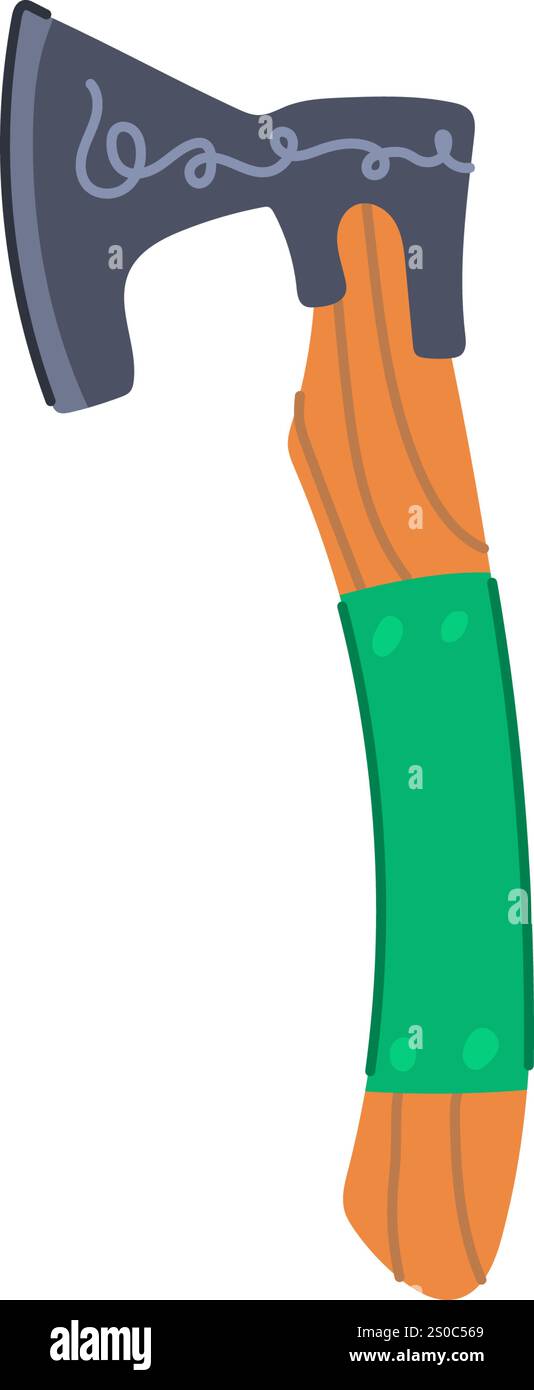 norse viking axe cartoon vector illustration Stock Vector Image & Art ...